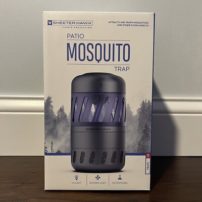Skeeter Hawk Patio LED UV Mosquito & Flying Insect Trap Quiet Easy ...