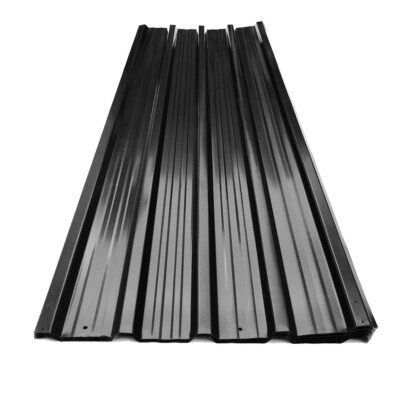 12pcs Black Metal Corrugated Roof Sheets Galvanized Roofing Carport ...