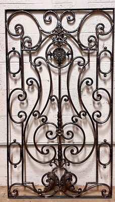 Rustic Door hardware grill for a door or window wrought iron hand made ...