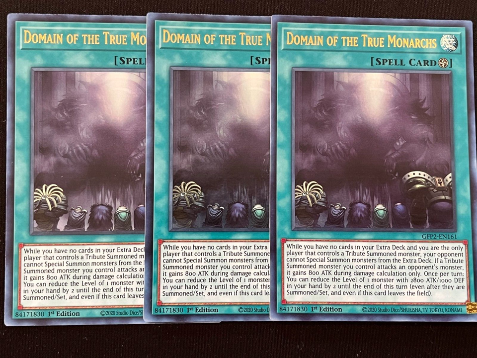 YUGIOH DOMAIN MONARCH DECK- ZABORG- CAIUS- EREBUS- EHTHER- TENACITY ...