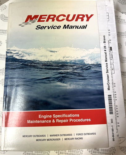 Mercury Service Manual #28 Bravo Stern Drive Unit # 90-863160-1603 | eBay