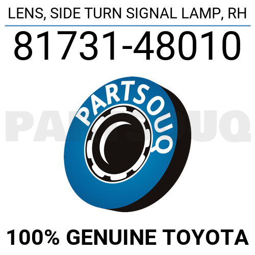 8173148010 OBJECTIF d'origine Toyota, clignotant latéral, Rh 81731 ...