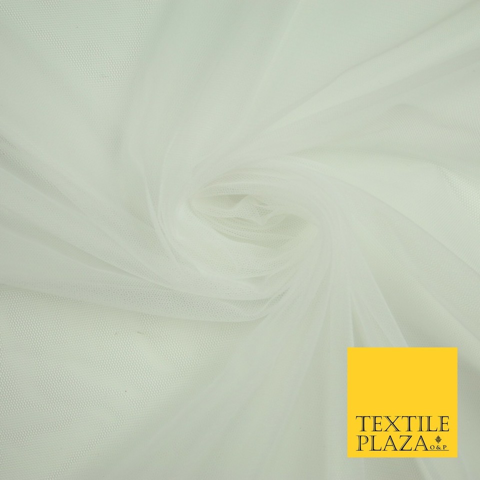 OVER 90 COLOURS - Soft Plain Sheer Tulle Net Fabric Tutu Fairy Veil ...