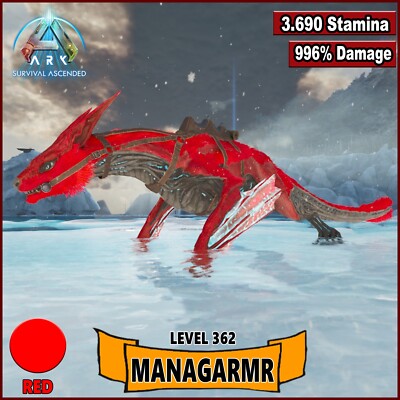 Ark Survival Ascended Official PVE - RED Managarmr - Mana Level 362 TOP ...