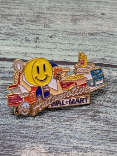Walmart Associate Employee Pin - Smiley Automotive Department | eBay