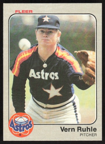 1983 Fleer Baseball Vern Ruhle #462 Houston Astros | eBay
