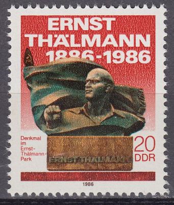 DDR East Germany 1986 ** Mi.3014 Denkmal Memorial | Park Garden Ernst ...