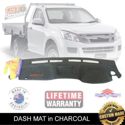 DASH MAT ISUZU D-MAX ES SX with COIN TRAY 6/2012-2020 DMAX CHARCOAL ...