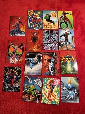 LOT (12) 🔥 1992 MARVEL MASTERPIECE COLLECTOR CARDS 💎 RARE PROMO | eBay