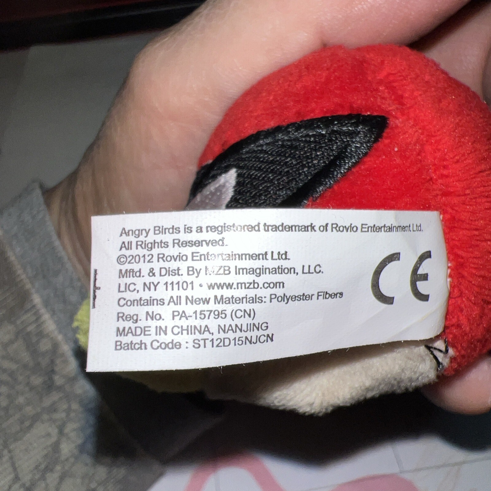 Super Red Bird Angry Birds Space Flingers Plush Pencil Topper Finger ...