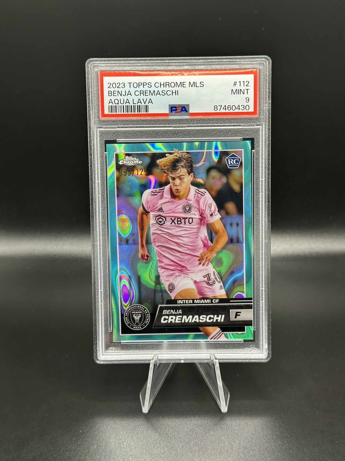 2023 Topps Chrome MLS Benja Cremaschi Aqua Lava #/125 RC PSA 9 Inter ...