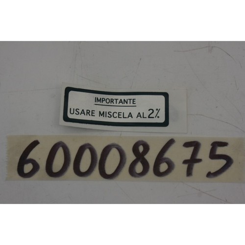 Sticker Warning' Fuel 2 %" Warning Stripe Sticker Piaggio Vespa 125 ...