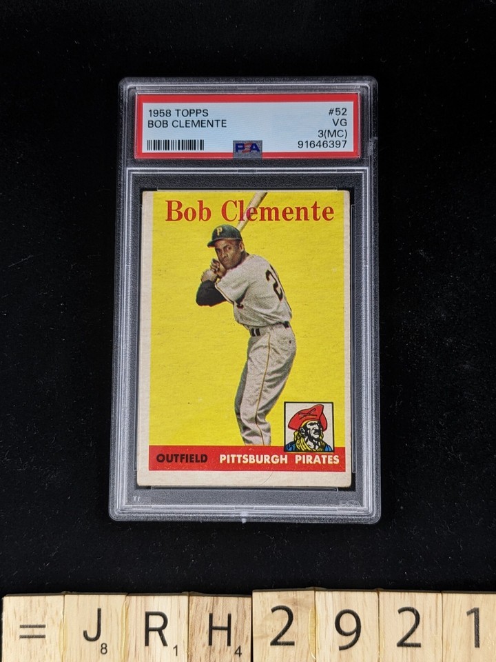 PSA 3 - Very Good, VG - Bob Clemente - 1958 Topps Miscut MC #52 | eBay