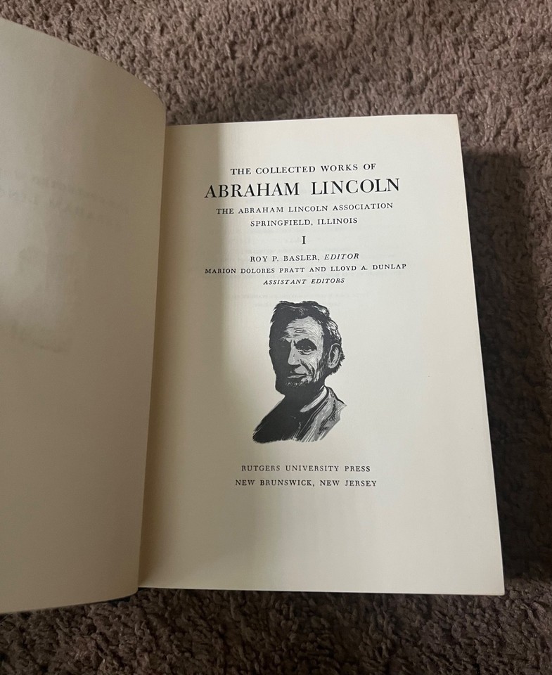 Vintage 1953 Complete Collected Works of Abraham Lincoln 9 Volume Book ...