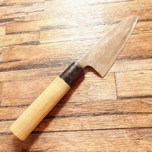 Kanehira Small Deba Fish Knife 105mm Sharpened Japanese Steel Used | eBay