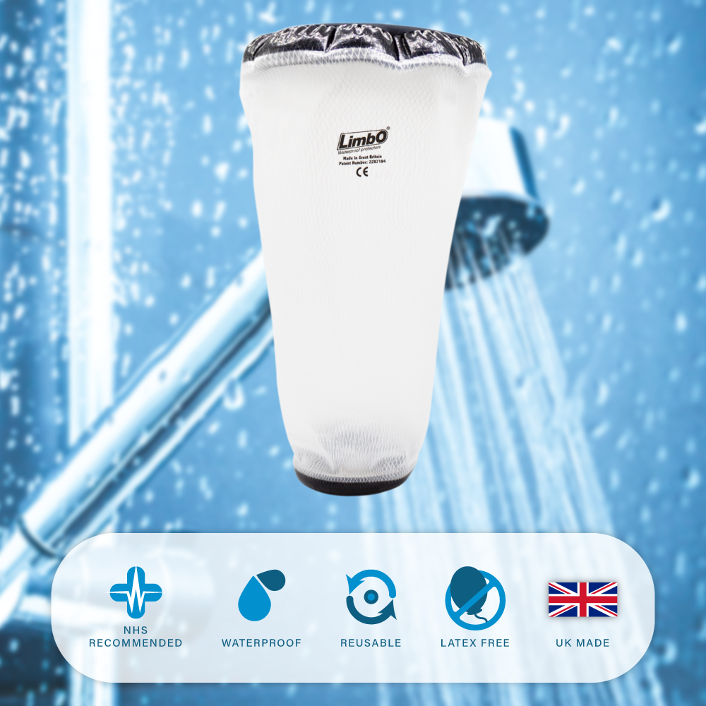 LimbO Waterproof Knee Protector for Dressings - Shower Cover | eBay UK
