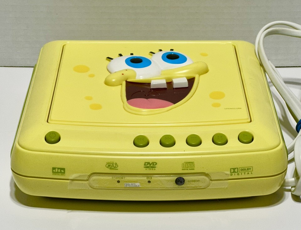 SpongeBob SquarePants DVD Player Powers On Dvd’s Won’t Play Only Mp3 ...
