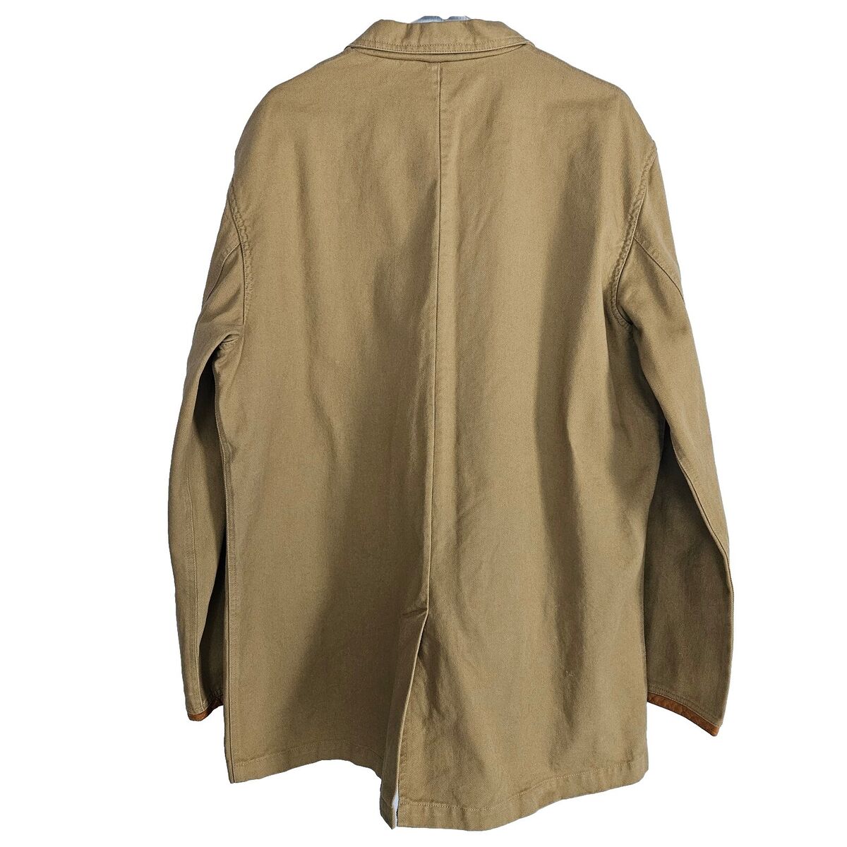 Orvis Jacket Blazer Tan Zambezi Leather Trim Hunting Fishing Orvis Jacket Blazer Tan Zambezi Leather Trim Hunting Fishing