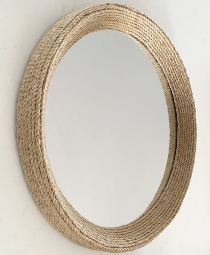 Coastal Nautical Hampton Style Round Rope Mirror Medium 50cm | eBay