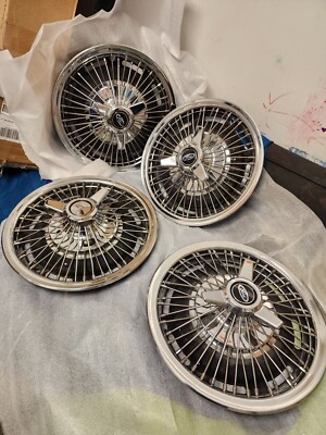 1966 Chevrolet 14" Wire Hubcaps Impala Chevelle Nova 1965 1966 SS Wheel ...