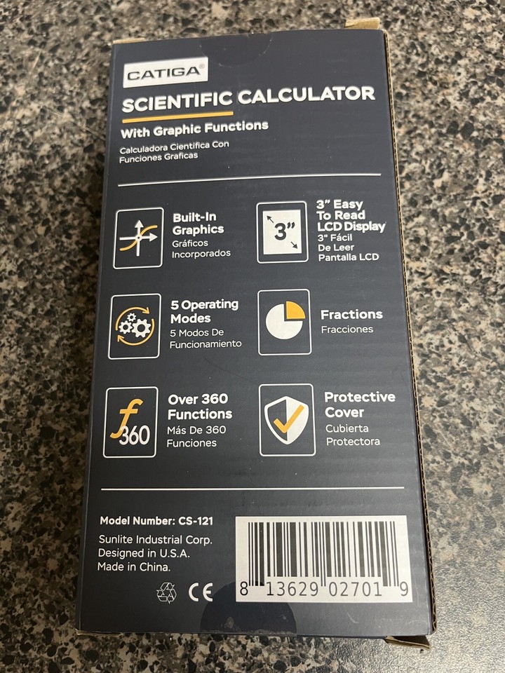 CATIGA CS-121 Scientific Calculator with Graphic Functions Multiple ...