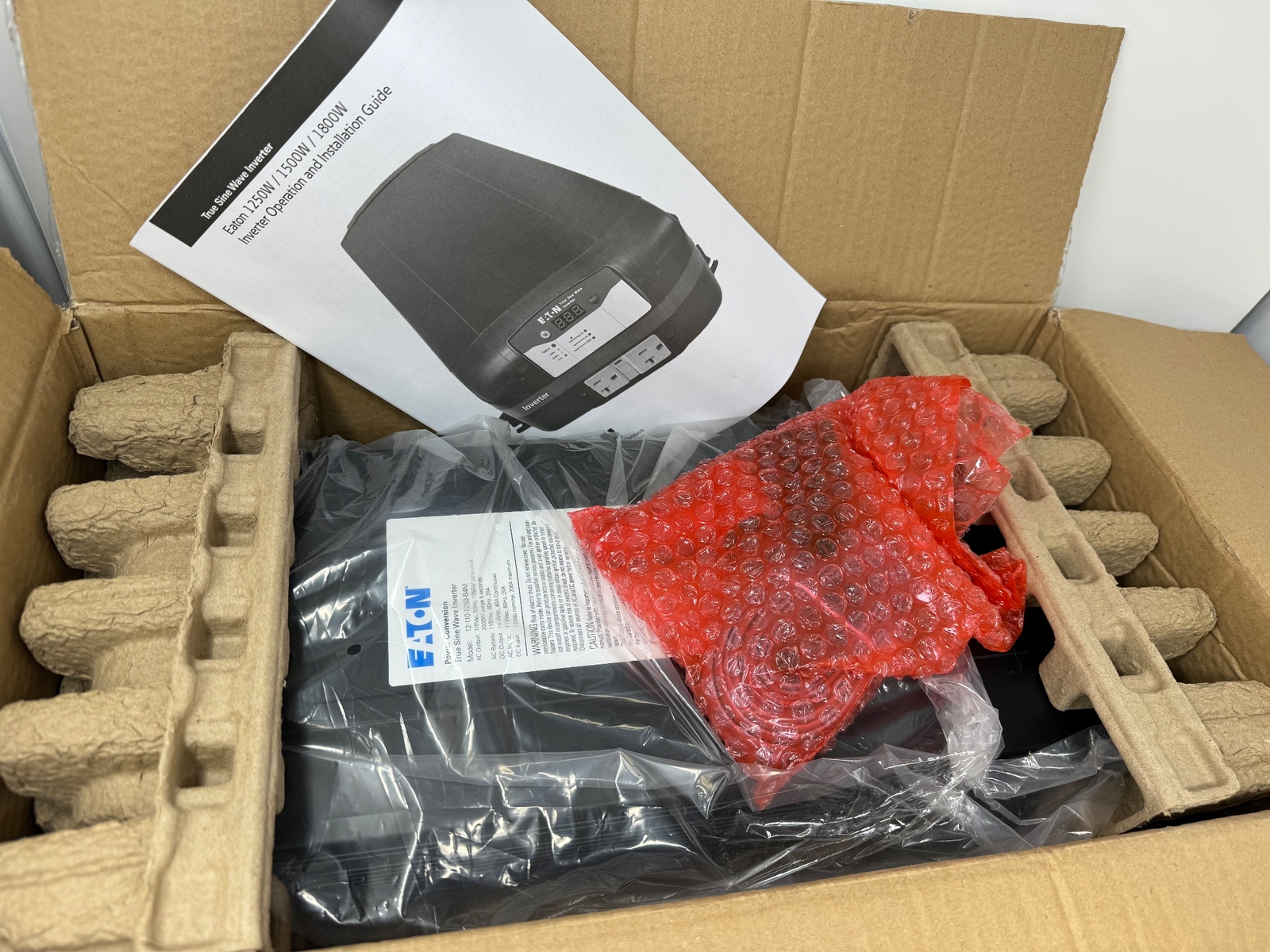 Eaton Bussmann 12-110-1250-B4M True Sine Wave Inverter 1250w AC Bypass ...