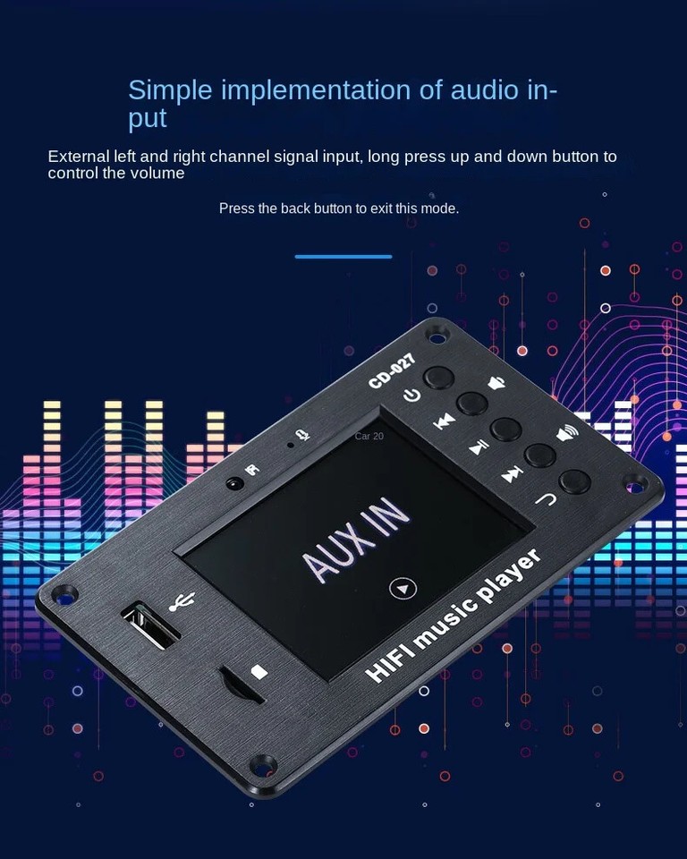 MP3 Decoder Board Bluetooth 5.1 Stereo Audio Receiver FLAC WAV APE ...