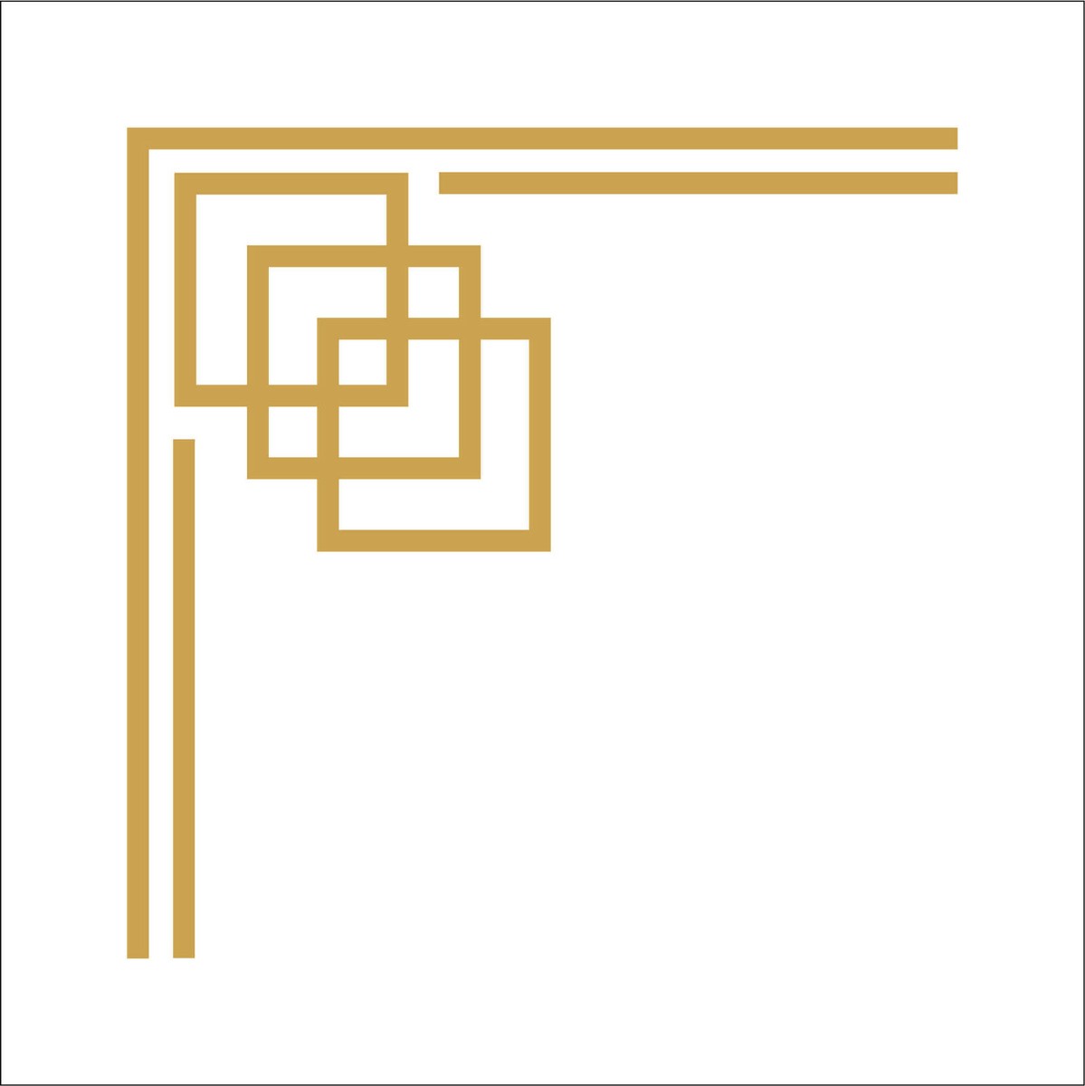 Art Deco Corner Border