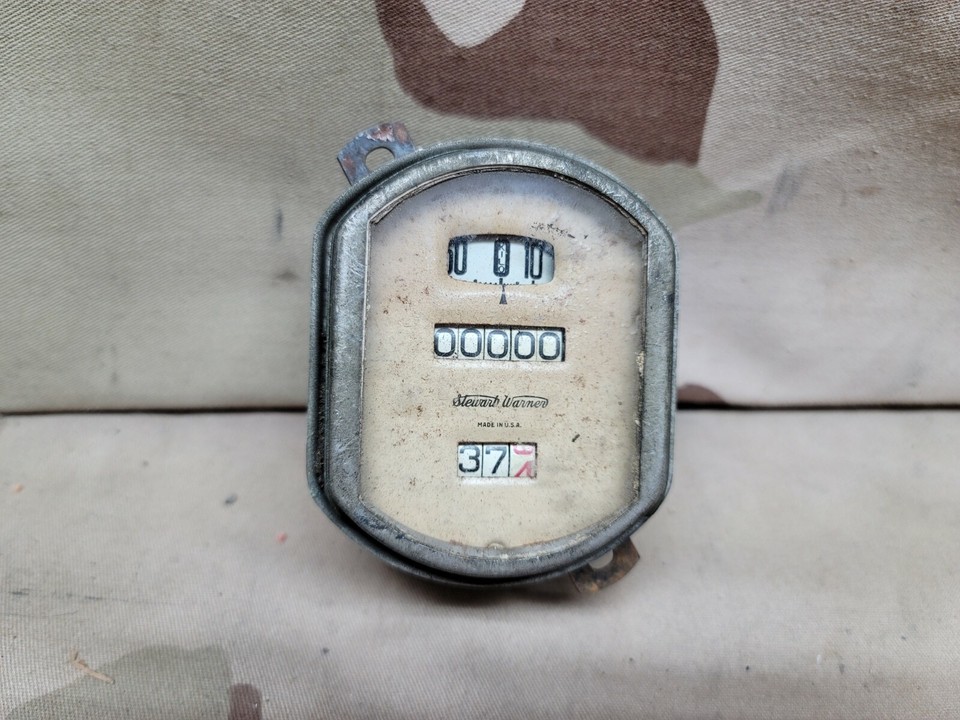 Antique Vintage Stewart Warner Speedometer Hot Rod Rat Chevrolet Ford ...