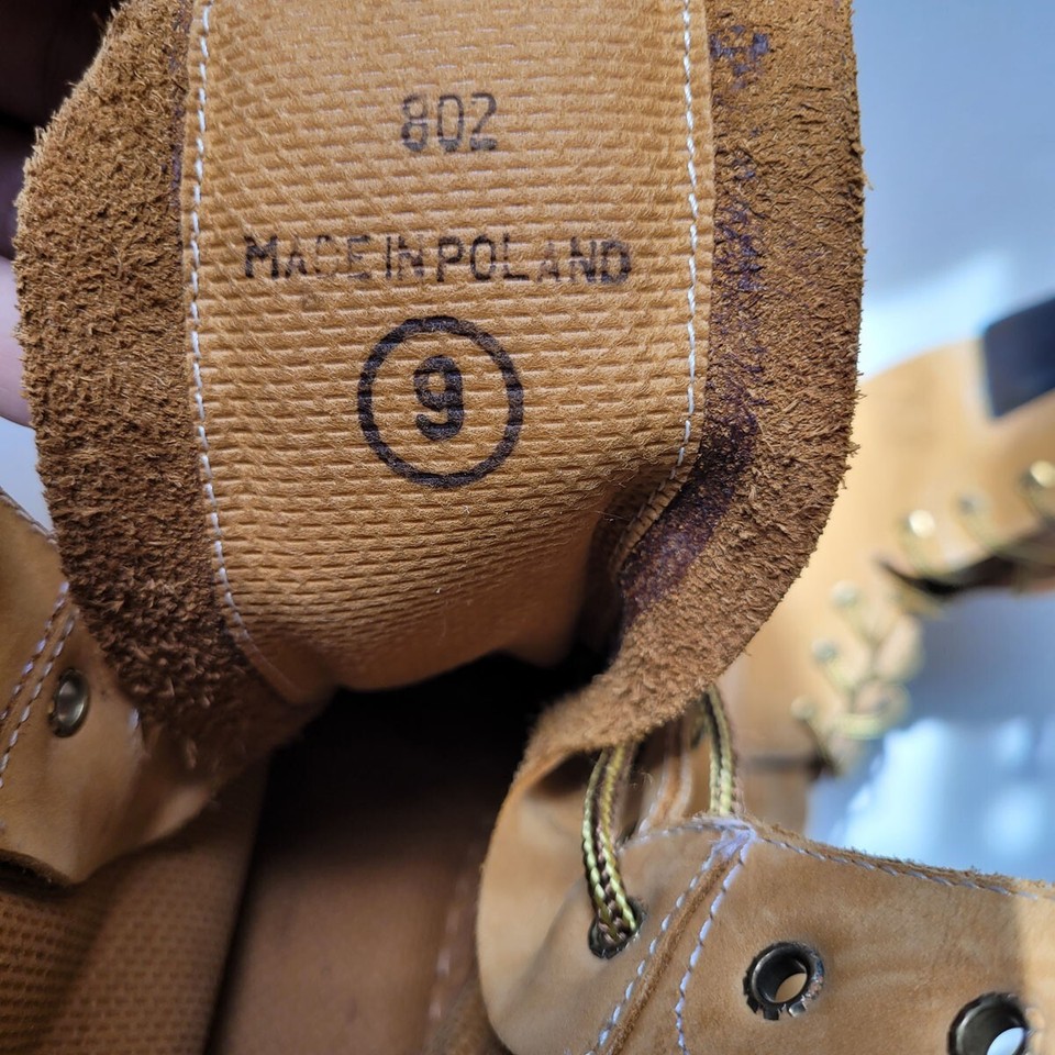 Black Rock Men Work Boots Size 9 Leather Brown Thinsulated Thermal ...