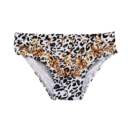 Men's Swimming Leopard Trunks Print Triangle Sport Low Waist Bathing ...