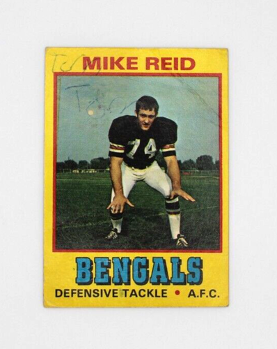 1974 Wonder Bread All-Star Series #20 Mike Reid Cincinnati Bengals ...