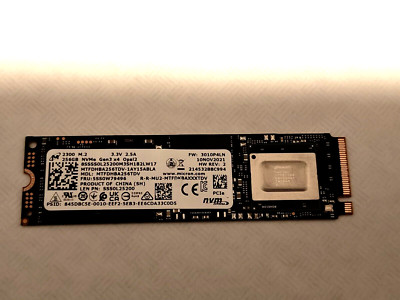 Micron 2300 256GB MTFDHBA256TDV 0C2G4 2280 NVME SSD Solid State Drive ...