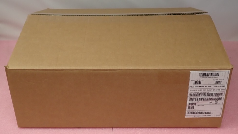 New Brocade Dell EMC DS-7720B G720 48x 64GbE SFP+ 8x 2x64G SFP-DD 24Act ...