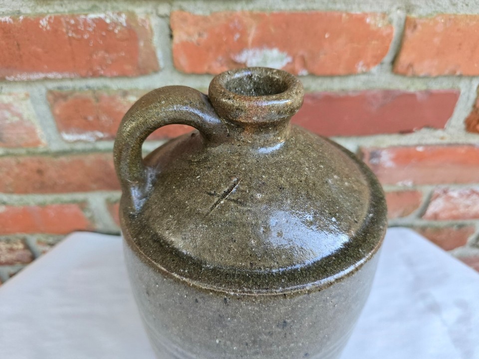 Rare Old Antique Edgefield SC Southern Pottery Stoneware Whiskey Jug ...