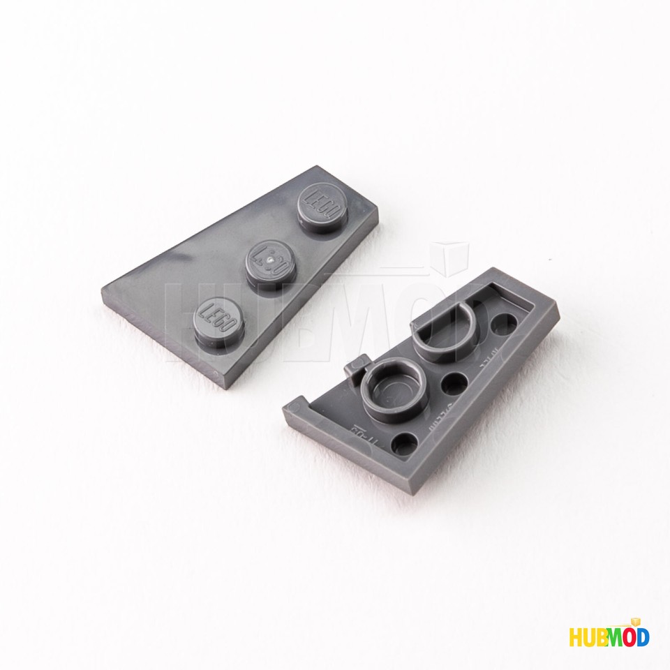 2-Pair LEGO Dark Bluish Gray 2X3 Wedge Plate 2-Right 43722, 2-Left ...