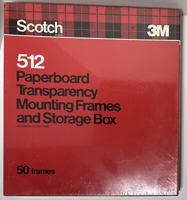 3M Scotch 512 Paperboard Transparency Mounting Frames & Storage Box | eBay
