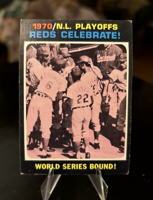 1971 TOPPS BASEBALL CARD N.L. PLAYOFF CINCINNATI REDS CELEBRATE #202 | eBay