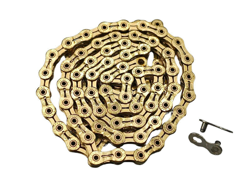 Ybn Yaban Sfl 9 Ti Compartment Chain 114 Links Titanium Bike Gold Speed ...