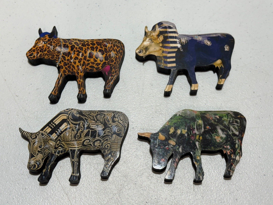 COW PARADE LOT COWS MAGNETS SET OF 4 VINTAGE | eBay