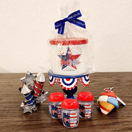 Bath & Body Works 4TH OF JULY: Pedestal; Candle; Projector; Sanitizers ...