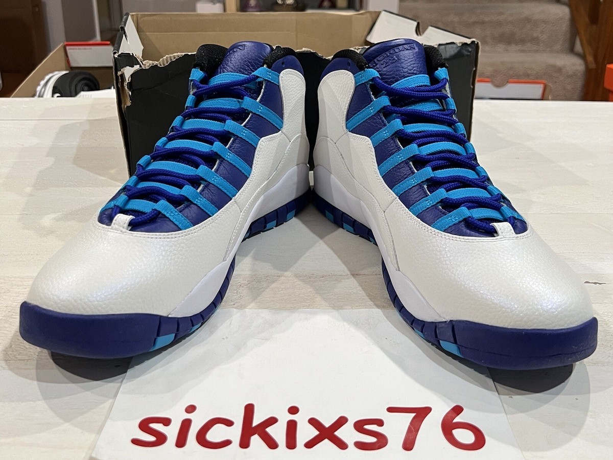 DS Men's NIKE AIR JORDAN 10 RETRO 'Charlotte Hornets' Size DS Men's NIKE AIR JORDAN 10 RETRO 'Charlotte Hornets' Size