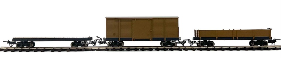 HOn30/HOe MinitrainS American-Type Flat Car Boxcar Gondola Wagon Set ...