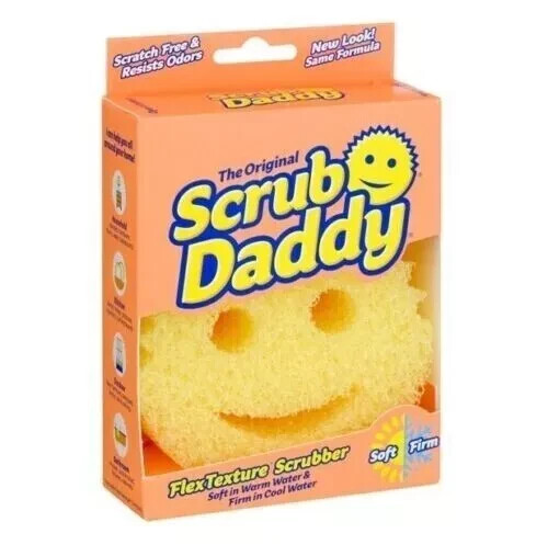 The Original Scrub Daddy FlexTexture Sponge Odor Resistant, Scratch ...
