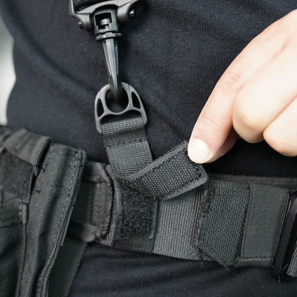 Tactical Suspenders Police Suspenders for Duty Belt Harness with Molle ...
