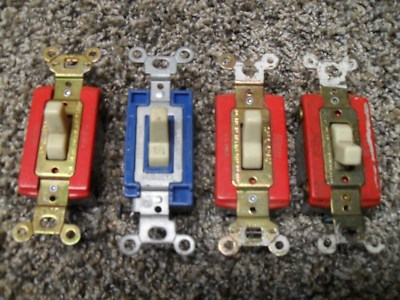 (4) SLATER / HUBBELL LIGHT SWITCH ((Used)) | eBay