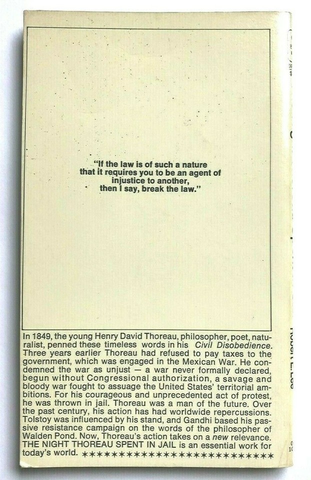 The Night Thoreau Spent in Jail Jerome Lawrence Robert E. Lee ...
