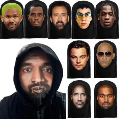 Realistic Celebrity Full Face Mask P diddy Ronaldo President Costume ...