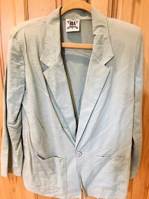 BIA Born In America Green Blazer Women’s M | eBay