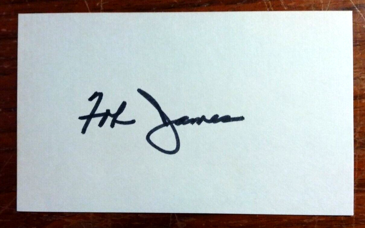 Alabama Governor Forrest Hood "Fob" James Jr. Autograph - Signed 3x5 ...